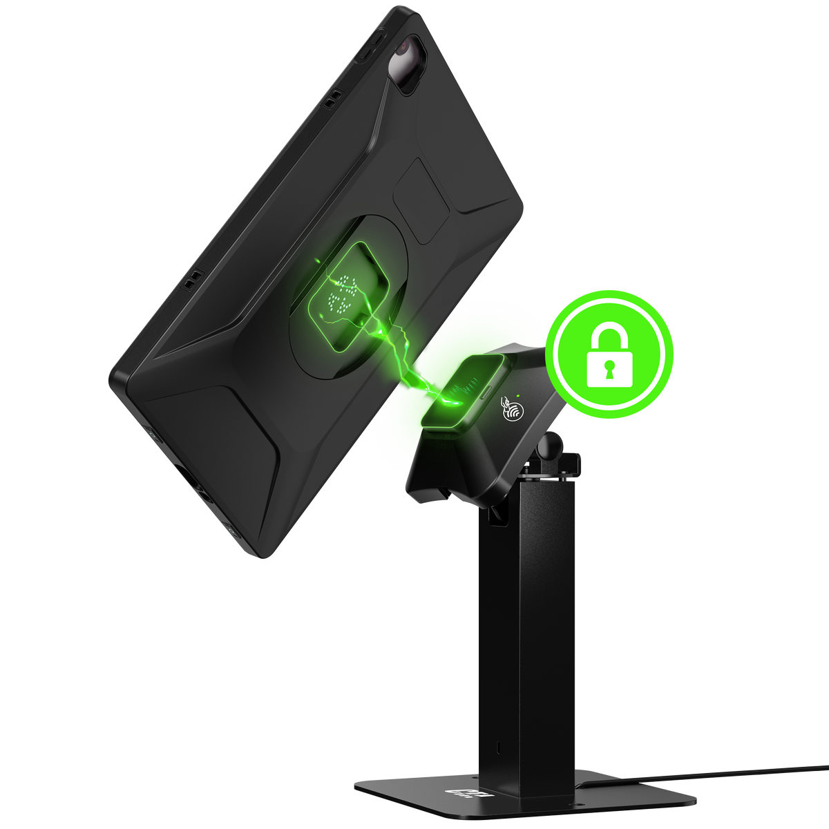 Rotating Sleek Desk Mount with VersaGuard Smart Lock Charging Dock and ...